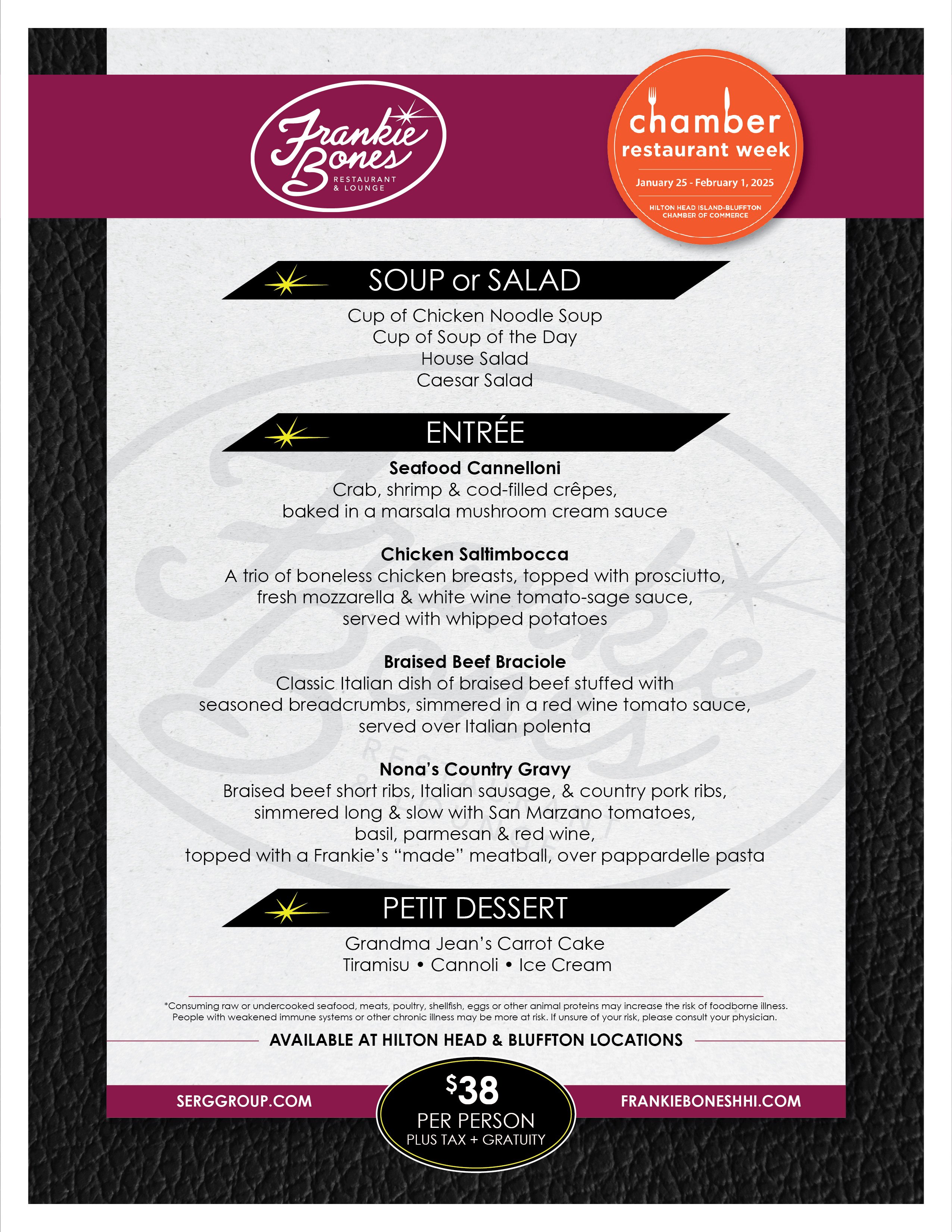 Menus & deals for Hilton Head, Bluffton SC Restaurant Week | Hilton ...