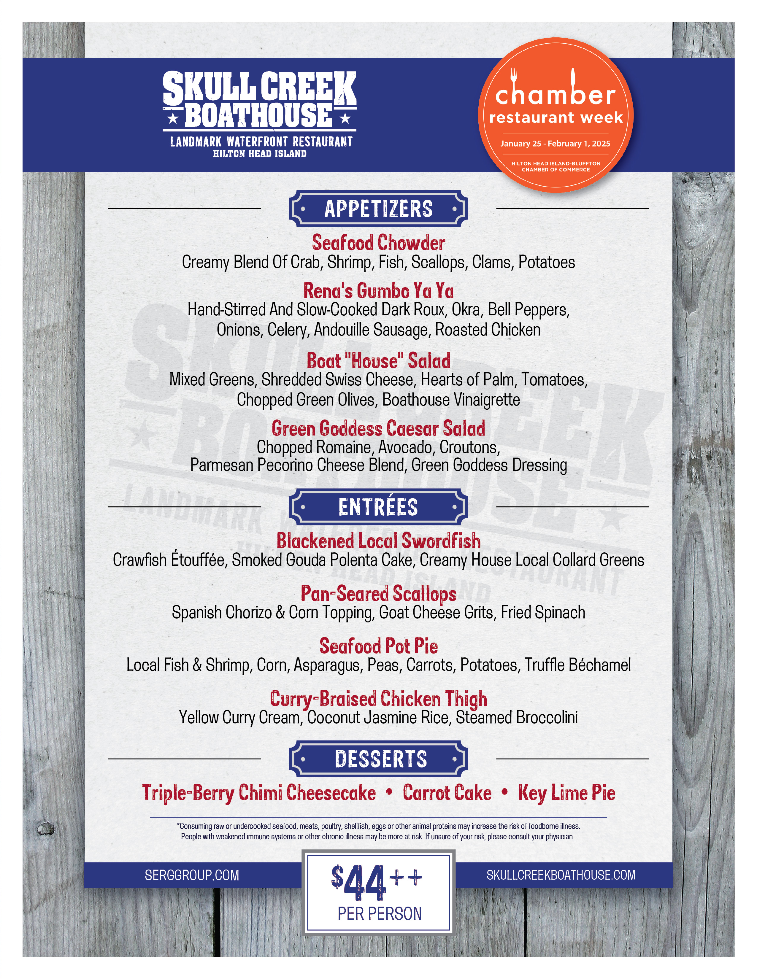 Menus & deals for Hilton Head, Bluffton SC Restaurant Week | Hilton ...